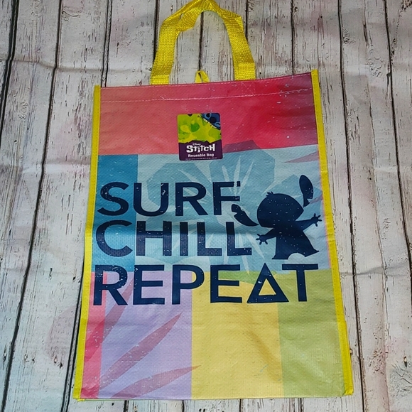 Disney | Bags | Nwt Disney Stitch Reusable Shopping Tote Gift Bag ...